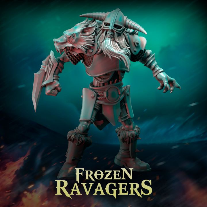 3D Printable Frozen Ravagers Complete team by Punga Miniatures